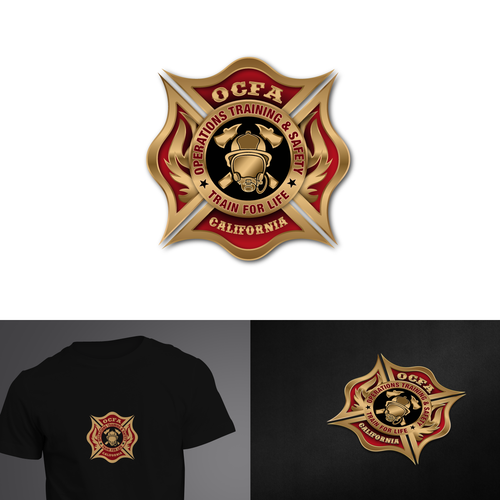 Crate a logo for fire department training section | Logo design contest