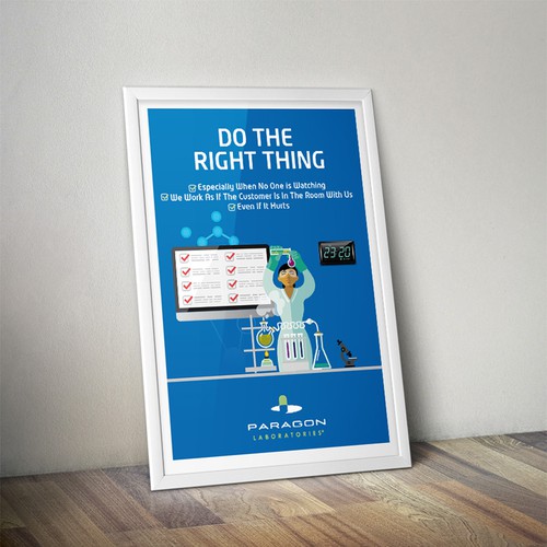 Design new posters for core values to promote to our people | Poster ...