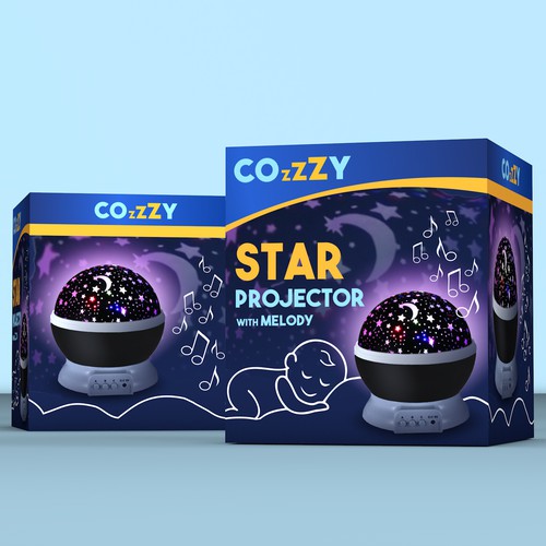 Night Light Projector for Kids Package Design | Product packaging contest