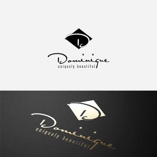 Create a clean simple logo for Dominique Uniquely Beautiful (Dominique ...