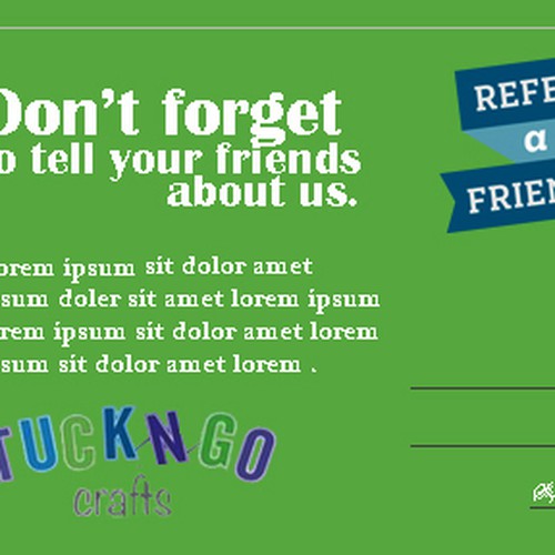 Creative Refer A Friend Flyer | Postcard, flyer or print contest