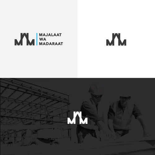 Create a modern industrial logo that highlights civil works and ...