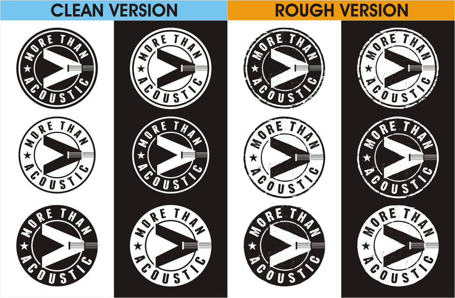 More Than Acoustic - Band Logo Design | Logo design contest
