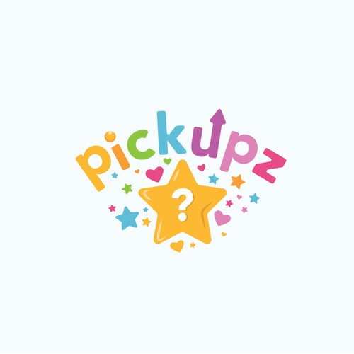 Design a playful kids educational game logo: Pick Upz | concurso Logotipos