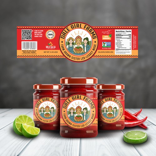 Designs | Farm to Table Salsa Label Design-Purpose Driven Brand ...