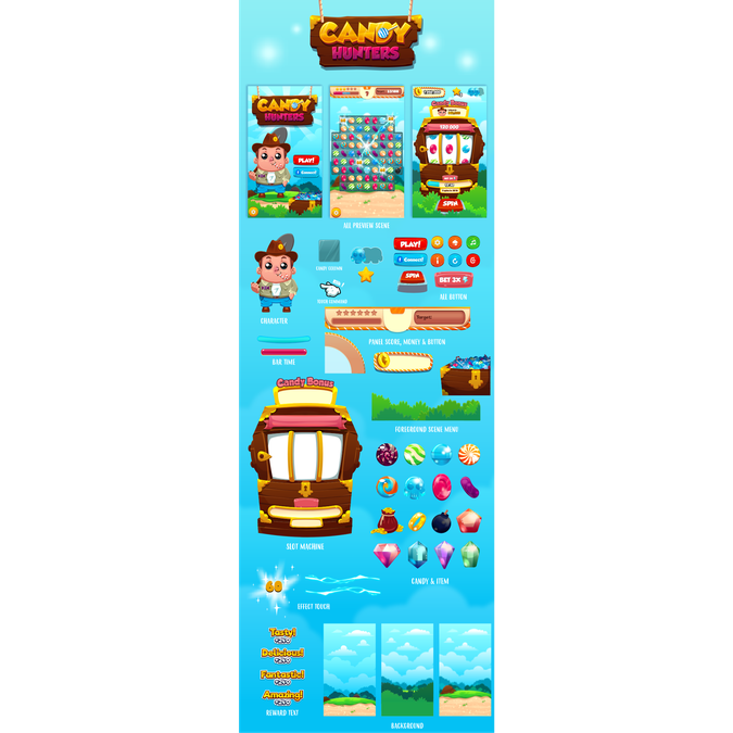 Candy Crush type Game Design and illustration | Other art or ...