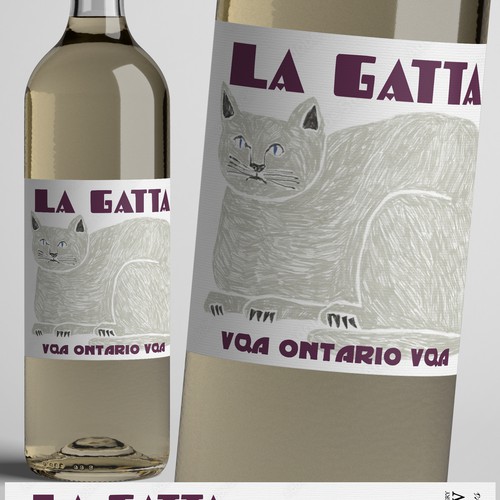 Designs | New fun "cat" wine label for female consumers | Product label ...