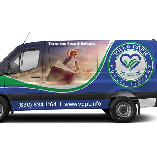 Designs | Design a visually appealing van wrap for our new library ...