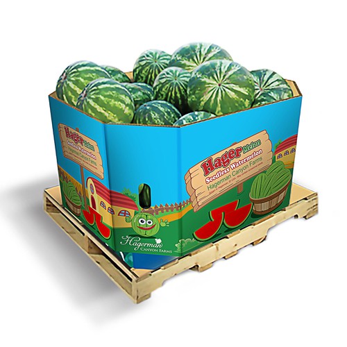 Design standout local watermelon bin for Hagerman Canyon Farms ...