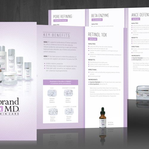Skin care line seeks creative branding for brochure & fact sheet ...
