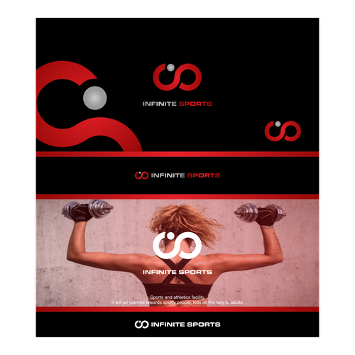 create a sleek and captivating design for Infinite Sports, an athletics ...