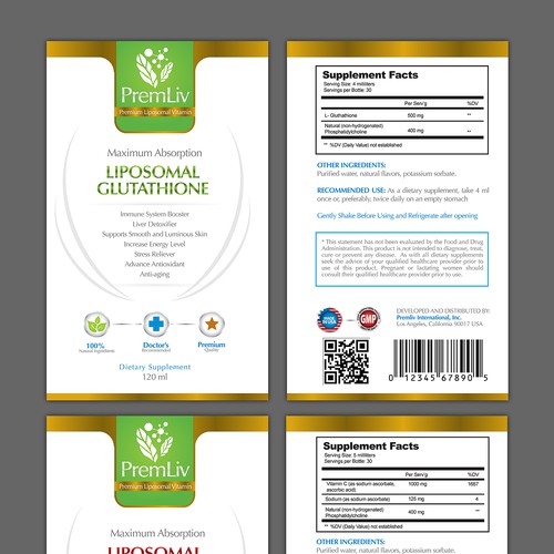 Designs | New product label wanted for Vitamin Company | Product label ...