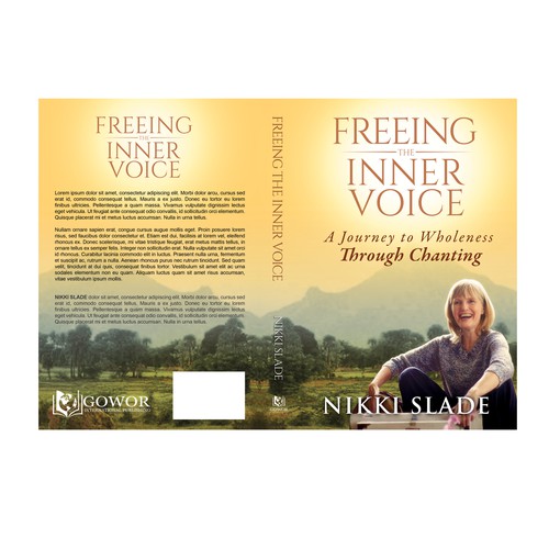 freeing the Inner voice book cover for Nikki Slade | Book cover contest