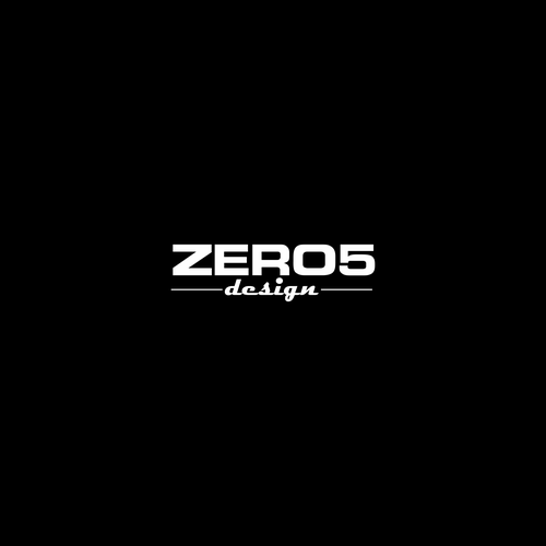 Create a logo for zero 5 design, modern, for webstore and on the parts ...