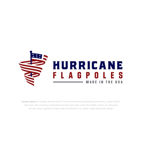 Designs | Hurricane Flagpoles Official Logo Contest | Logo design contest