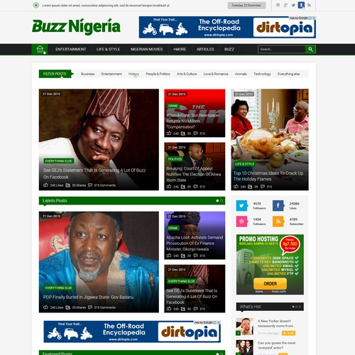 Create an Eye Catching Wordpress Theme Design For a News Blog ...