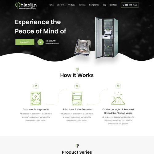 Designs | Website Re-Design for Data Destruction Pioneer! | Web page ...
