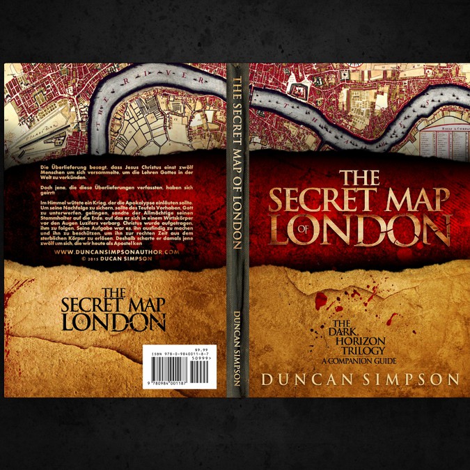 Cover for 'The Secret Map of London' | Book cover contest