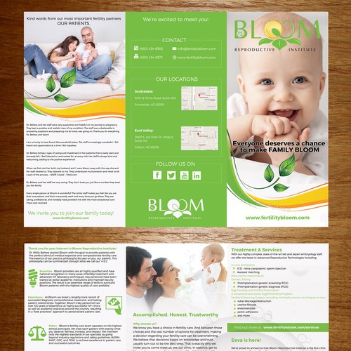 Create warm inviting brochure for fertility clinic | Brochure contest