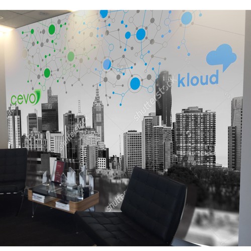 Design front wall image concept for reception area for technology ...