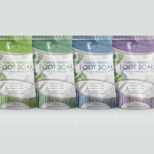 Designs | Design a Memorable Pouch Package for a Sea Salt Foot Soak by ...