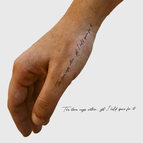 Designs | Help me design important life advice tattoo I've wanted for ...