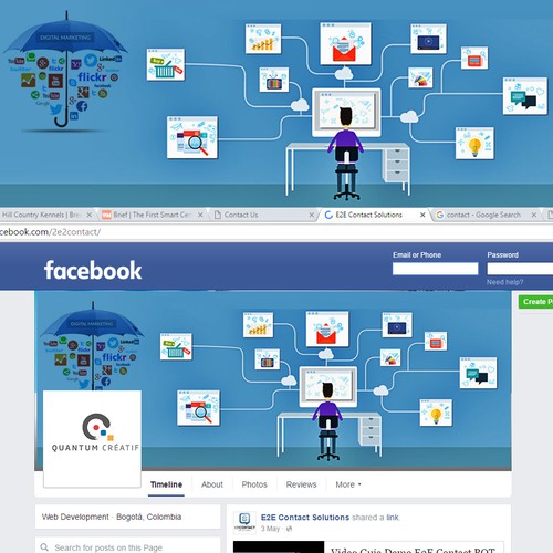 Digital Marketing Agency Facebook Fan Page Cover | Facebook cover contest
