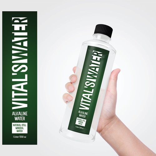 Designs | Modern, Luxe and Fun Product Label for Alkaline Water Brand ...