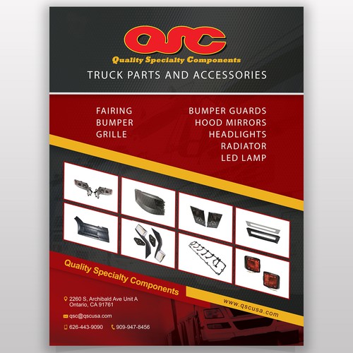 QSC Truck Parts Poster | Poster contest