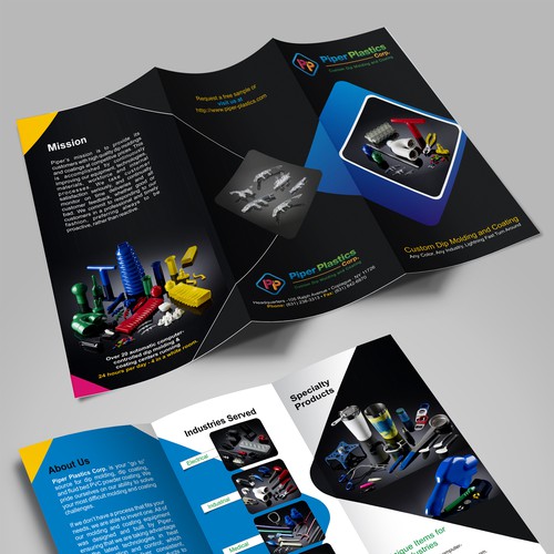 Designs | Create an Industrial Tri-Fold Brochure for Piper-Plastics ...