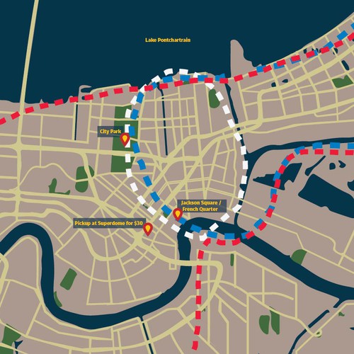 Helicopter Routes Map | Other design contest