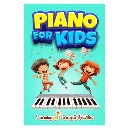 Designs | Piano For Kids Book Cover | Book cover contest