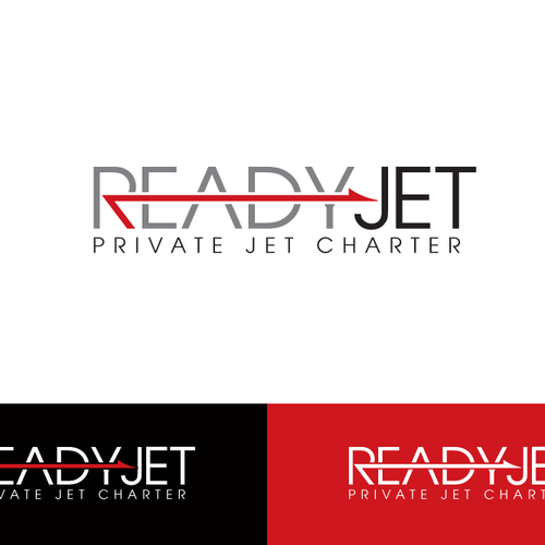 Logo Design for ReadyJet Private Jet Charter | Logo design contest
