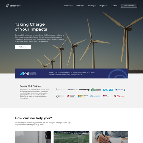 Designs | Website redesign for SaaS company in ESG field | Web page ...