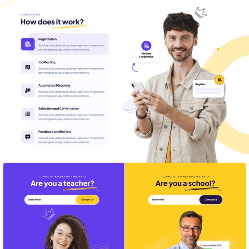 Designs | Quick cash - Simple one page Education site design | Landing ...