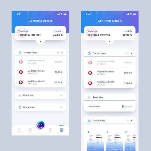 Designs | Modern and minimalistic app design for a personal life ...