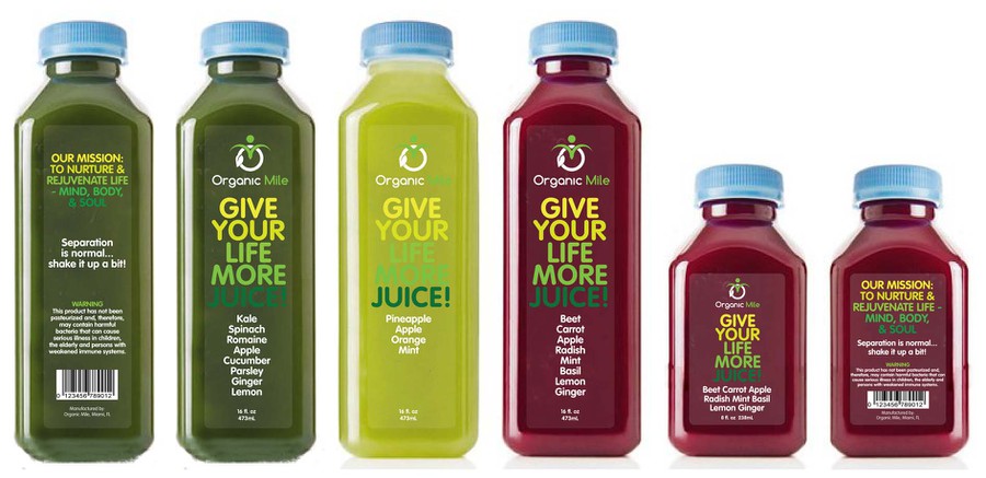 Label for New! Organic, Cold-Press Juice Line | Product label contest