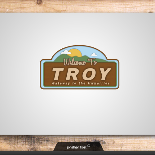 Convert a picture of a town sign into a logo | Logo design contest