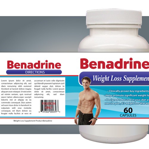 product label for Benadrine | Product label contest