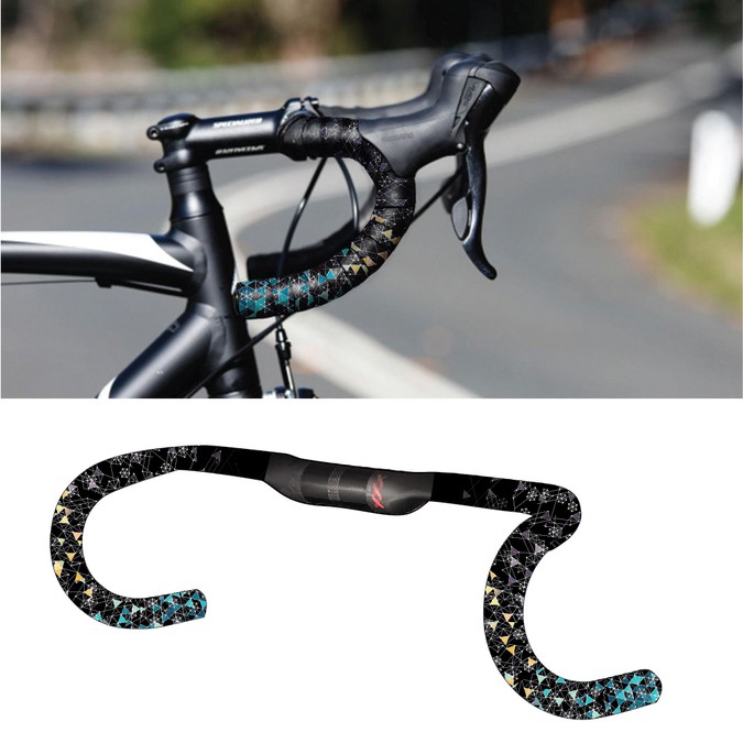 Create a geometric/art-deco design for bicycle handlebars | Merchandise ...