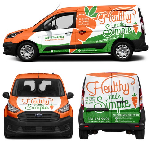 Designs | Design an eye popping van wrap for a fresh meal delivery ...