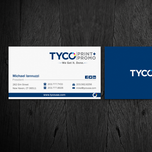 Tyco Print+Promo Needs a Business Card Design | Business card contest