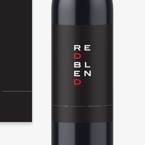 Designs | Red Blend | Product label contest