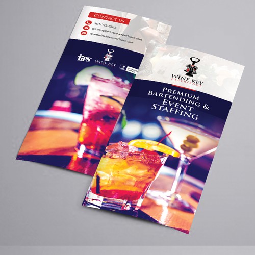 Bartending Service needs an elegant brochure | Brochure contest