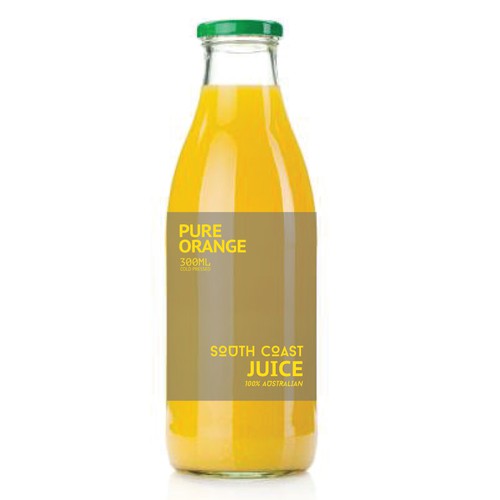 New cold pressed juice label | Product label contest