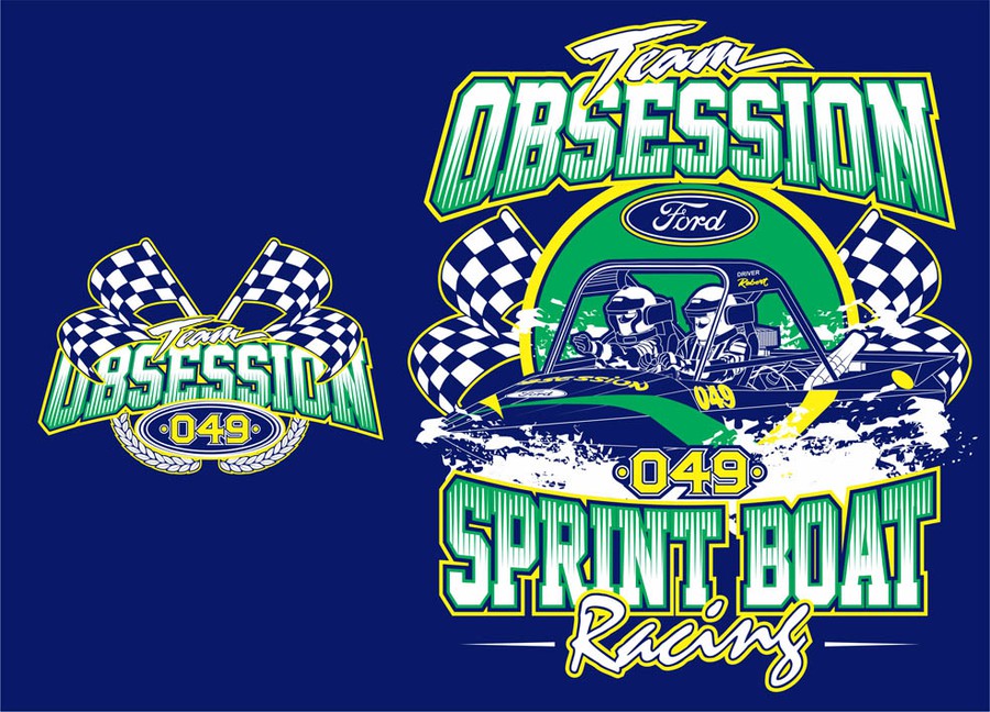 Sprint Boat Racing T-Shirt Design | T-shirt contest
