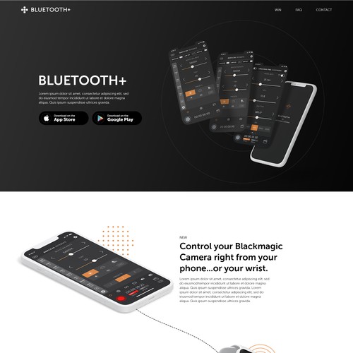 Designs | Catching One-pager Web Site Design for existing iPhone ...