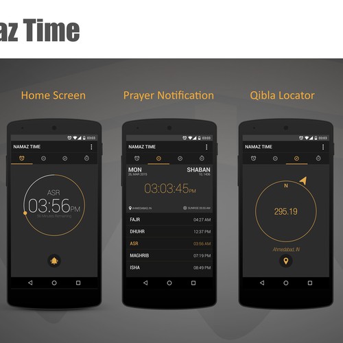 Prayer time app | App design contest