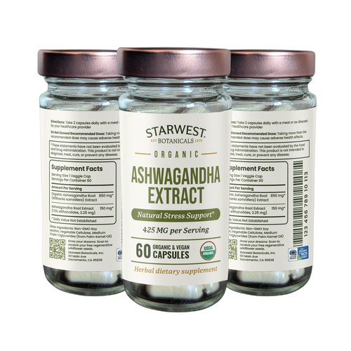 Designs | Organic Herb Capsule Label Design | Product packaging contest