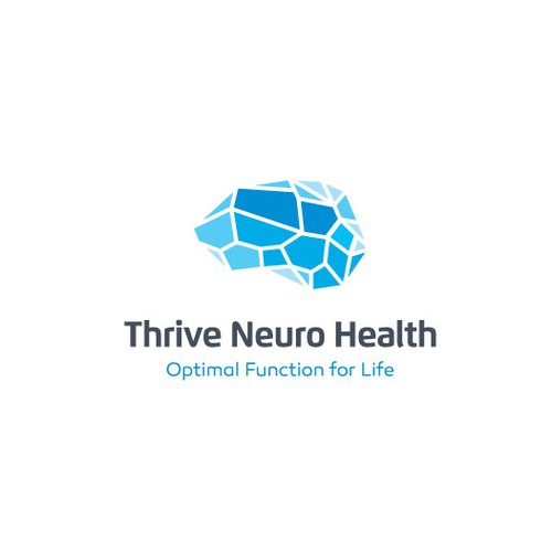 Clean logo for an integrated neurology clinic. We build better brains ...
